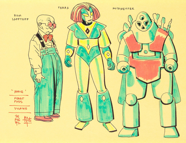 Byrne Robotics: Alex Toth - Annie pitch materials (1992)