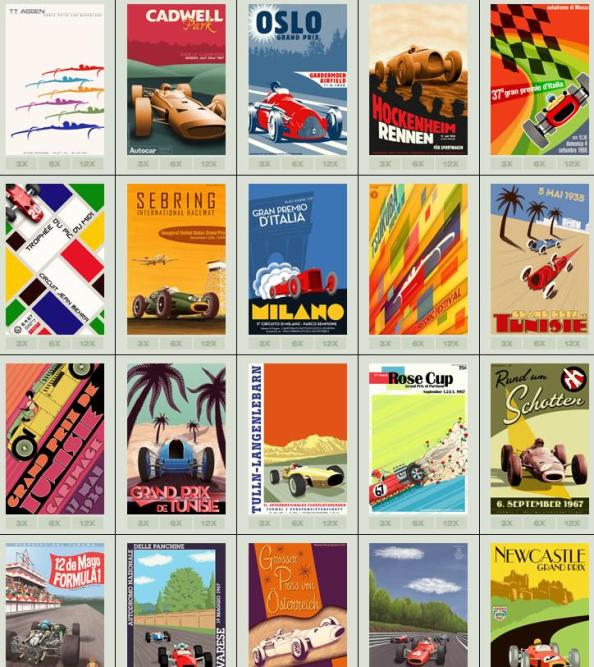 Byrne Robotics: Auto Racing Art (Posters)