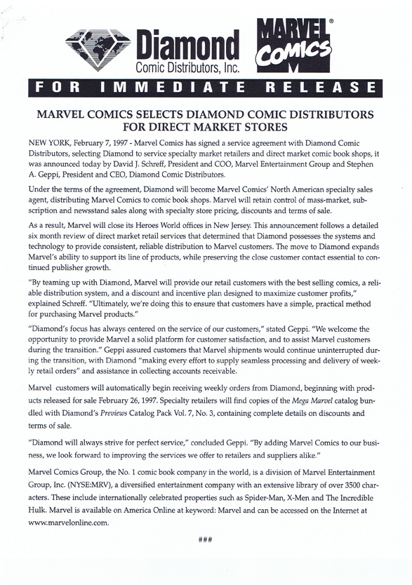 Byrne Robotics: Comic Book History: Marvel Bankruptcy